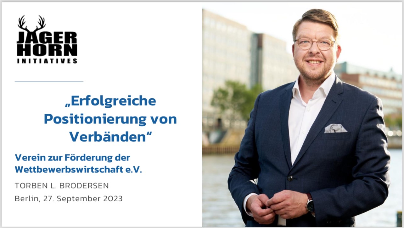 Impulse zur erfolgreichen Positionierung eines Verbandes – Jägerhorn ...